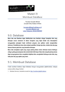 Database Dan Tipe Data - Repository
